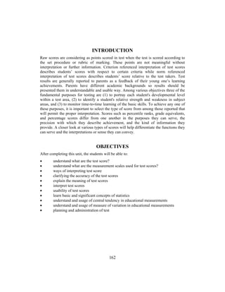 INTERPRETING TEST SCORES ............................ | PDF