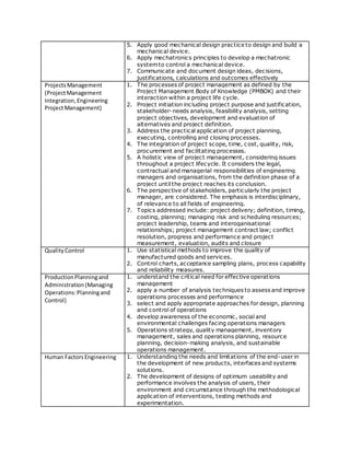 Industrial Engineering Subjects | DOCX
