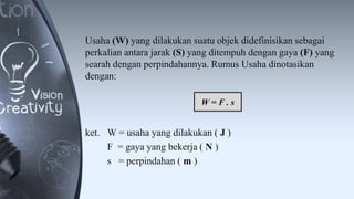 USAHA DAN ENERGI [TUGAS FISIKA SMA KELAS 12] | PPTX