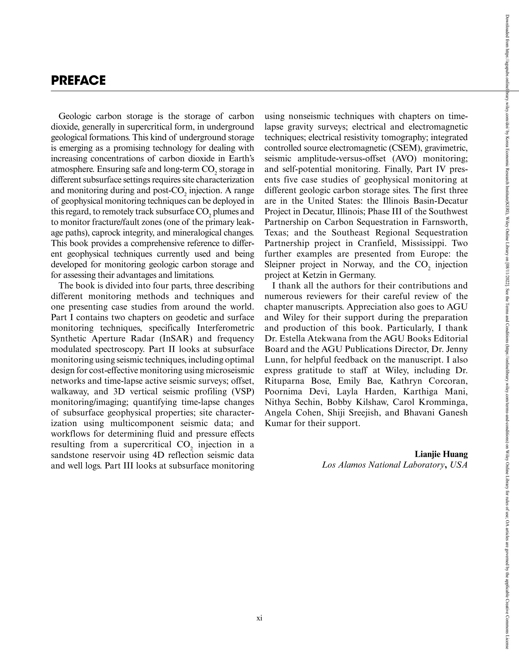 Geophysical Monitoring for Geologic Carbon Storage Lianjie Huang | PDF