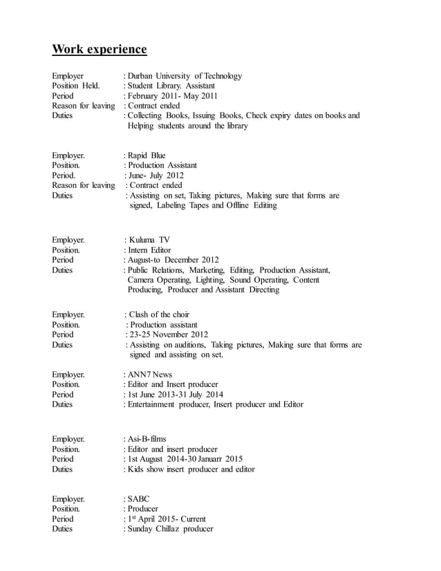 Bongani Maseko CV TV[1] | DOCX