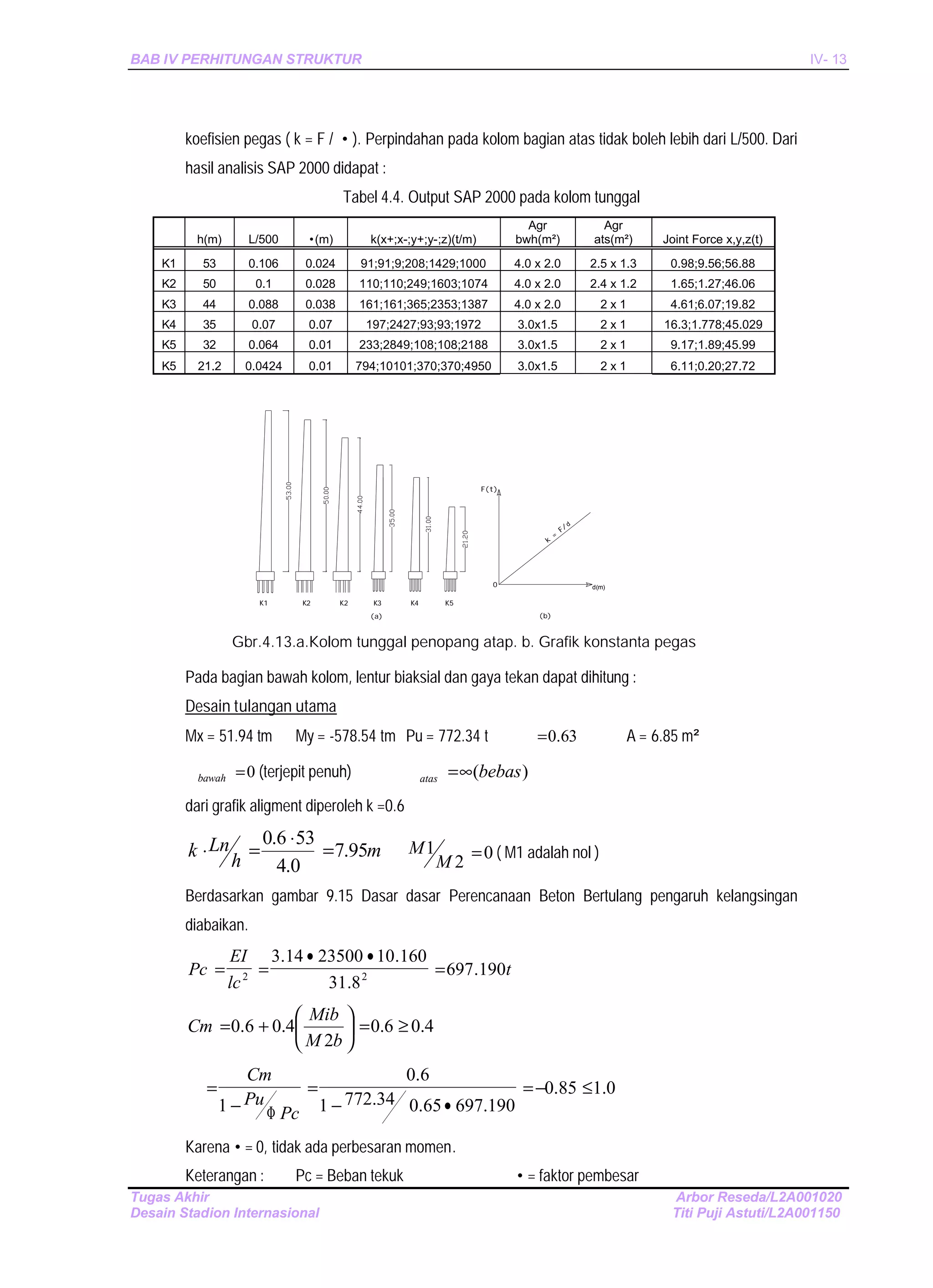 perhitungan struktur lapangan sepak bola | PDF