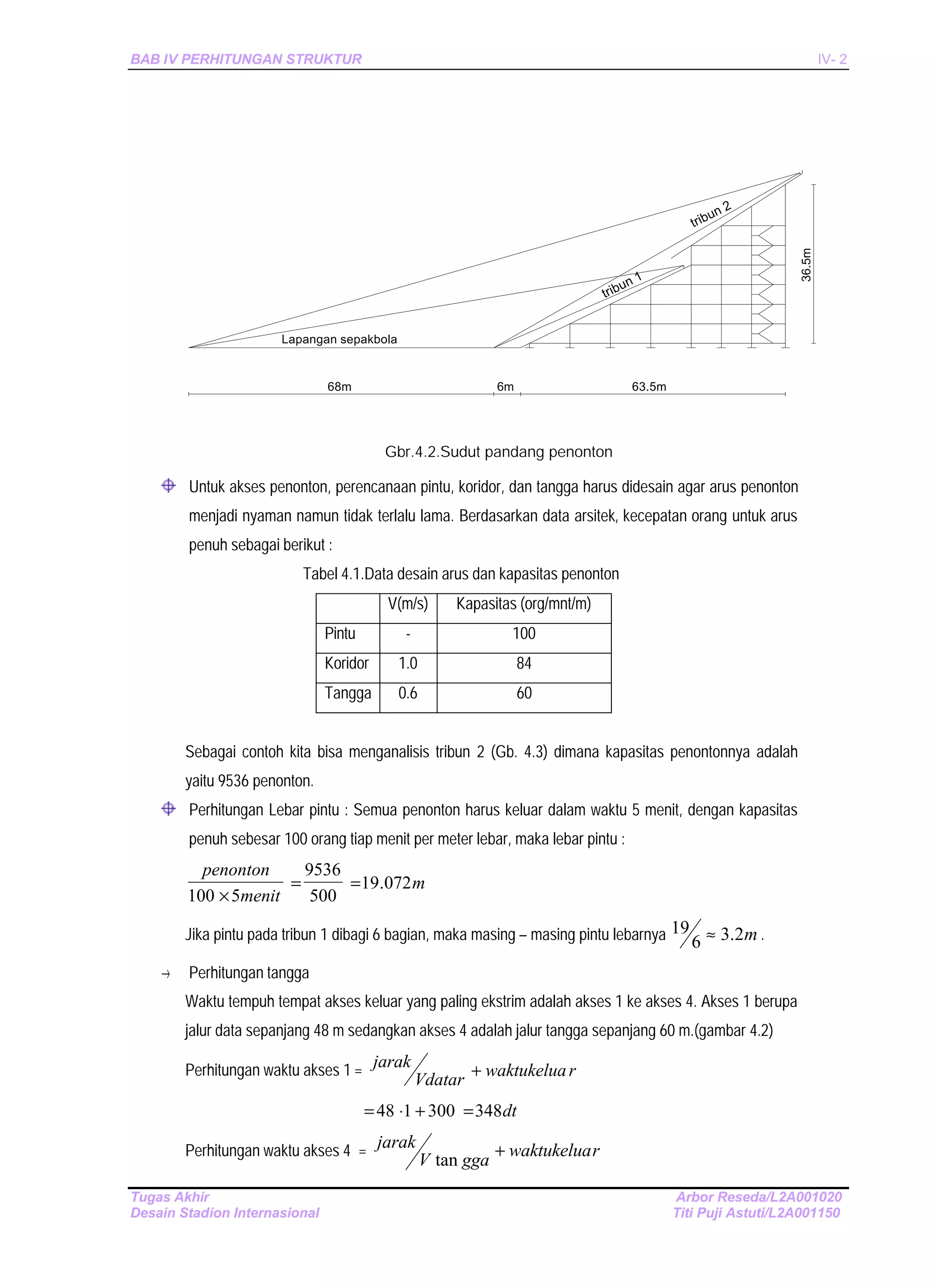 perhitungan struktur lapangan sepak bola | PDF