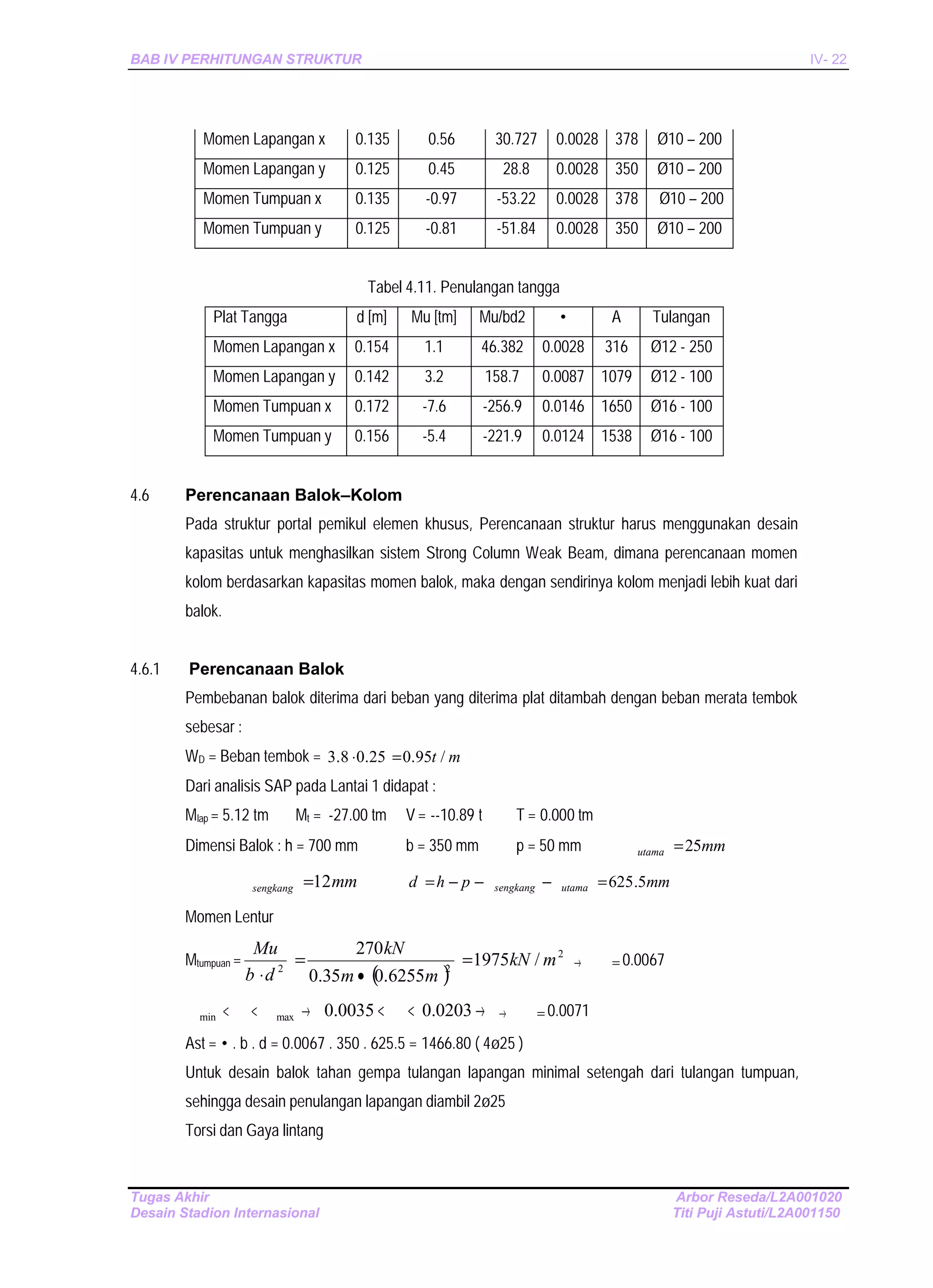 perhitungan struktur lapangan sepak bola | PDF