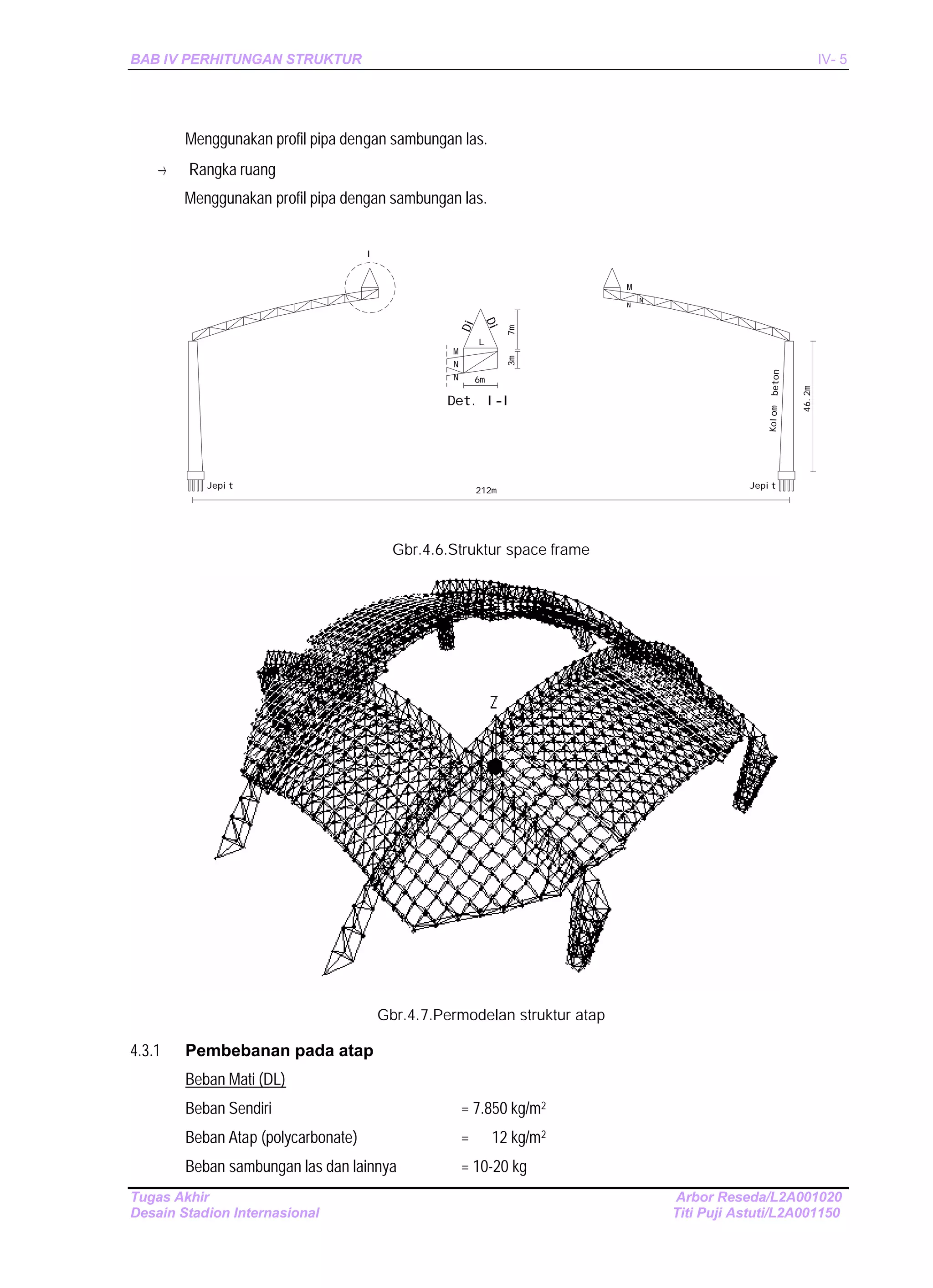 perhitungan struktur lapangan sepak bola | PDF
