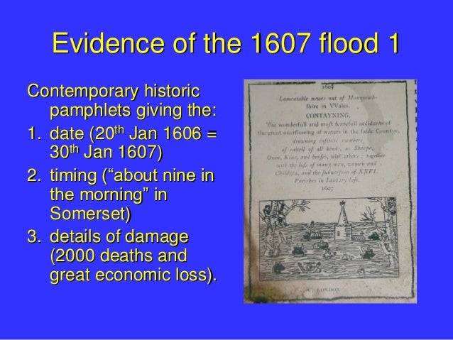 The 1607 Flood: a tsunami in the Bristol Channel?