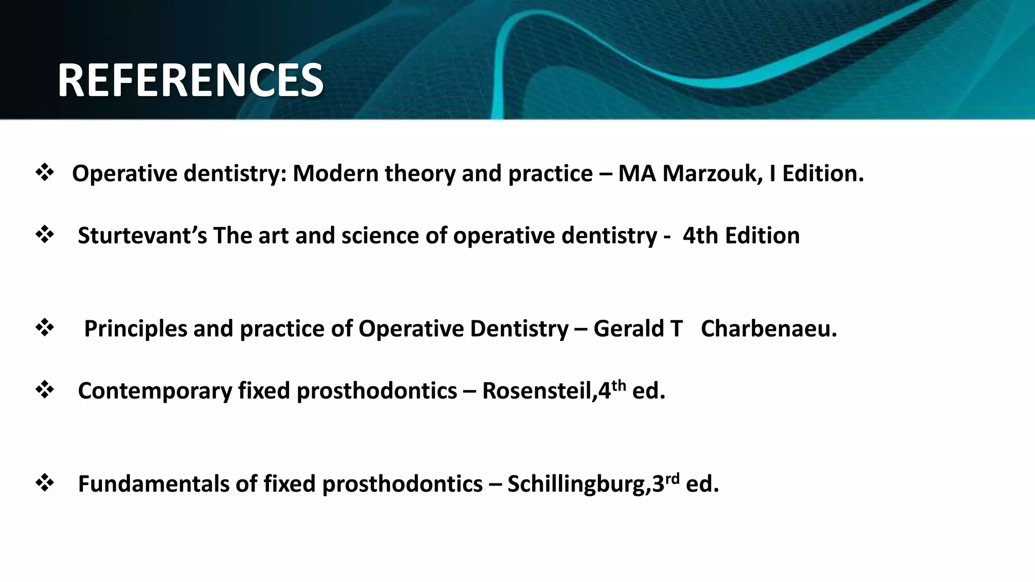 indirect restorations | PPTX