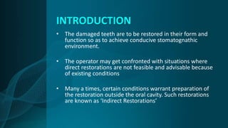 indirect restorations | PPTX
