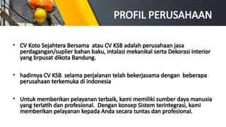 company profile contoh untuk membuat compro perusahaan | PPTX