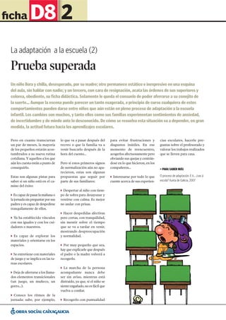 Adaptación y transiciones entre etapas educativas | PDF