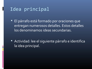 16086009 identificacion-ideas-principales-secundarias-globales | PPT