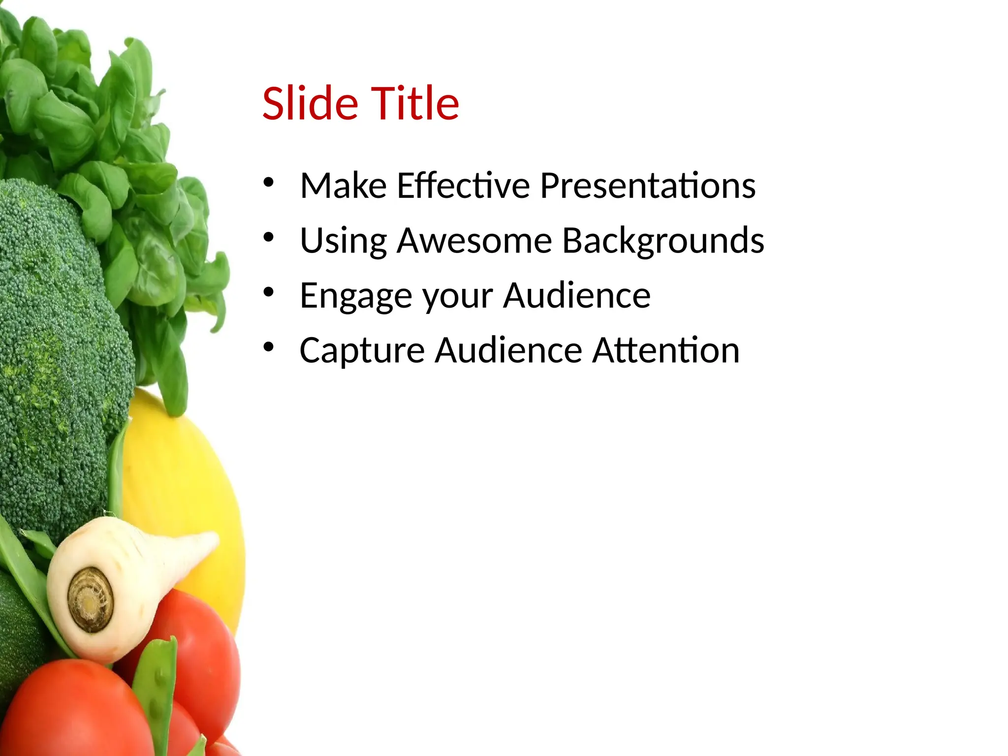 Modern Vegetables Modern Vegetables Pptx