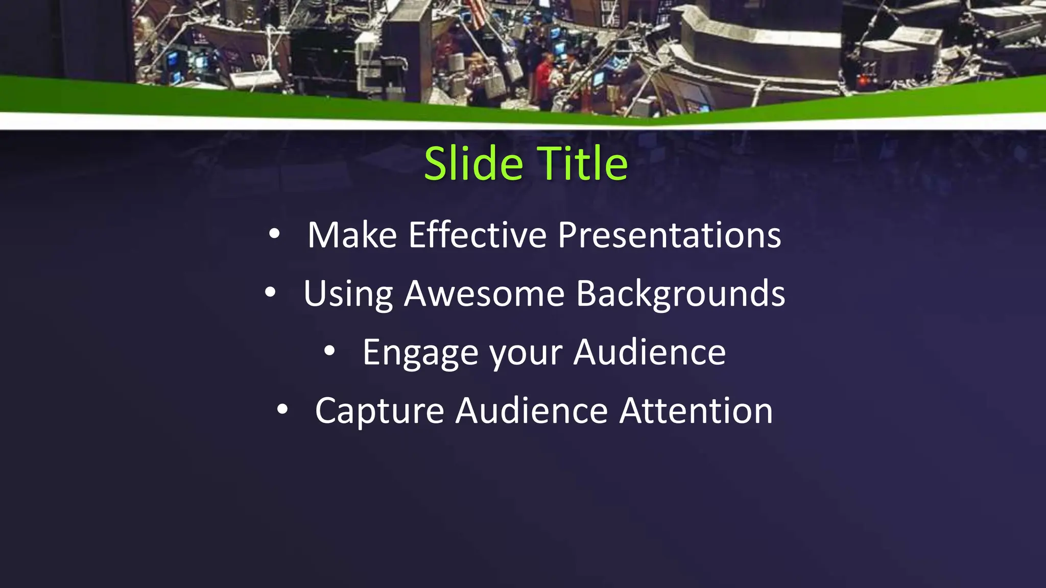 Free Stock Exchange PowerPoint Template. | PPTX