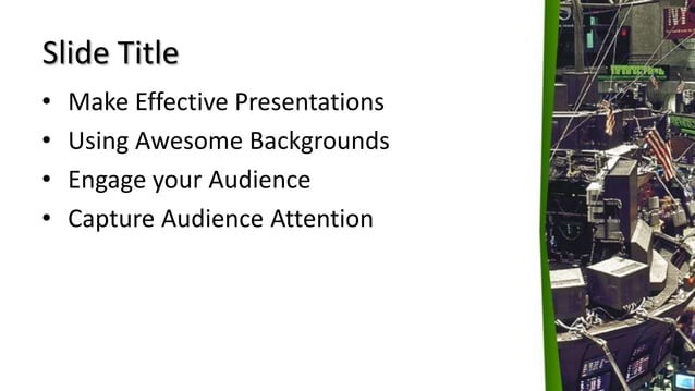 Free Stock Exchange PowerPoint Template. | PPTX