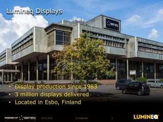 Beneq's Lumineq TASEL transparent displays | PPTX