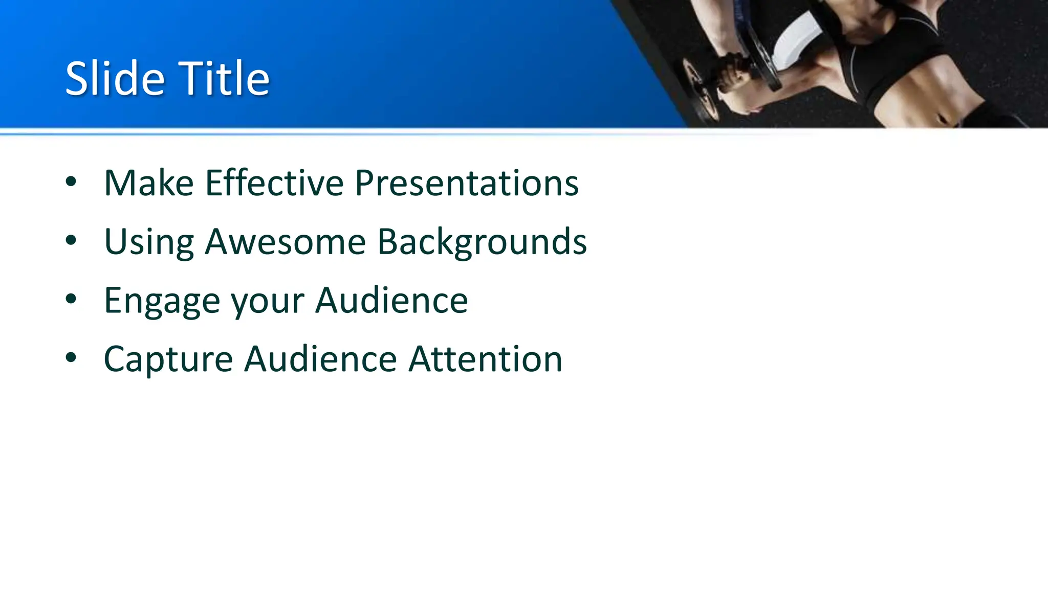 fitness-template presentation which is describe exercise .pptx