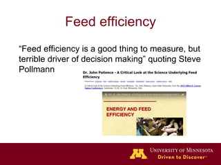 Dr. Pedro Urriola - Feed efficiency: Measuring, Genetic Trends, and ...