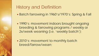 Dr. Dave Baumert - Impact of Batch Farrowing on Health and Productivity ...