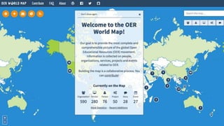 The OER World Map as a tool to speed up the development of the European ...