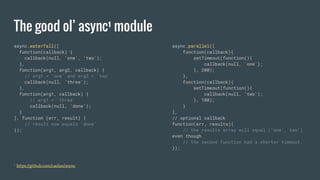 Promises - Asynchronous Control Flow | PPT