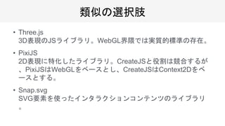 CreateJS勉強会 (第8回)「Adobe Animate CCで制作する HTML5 Canvas入門編」 | PPT