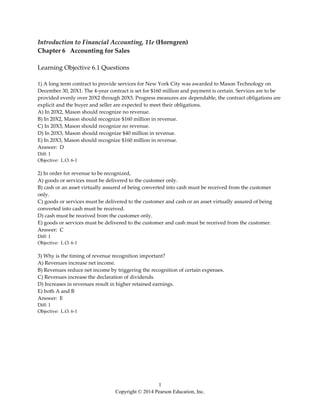 Introduction to Financial Accounting 11th Edition Horngren Test Bank | PDF