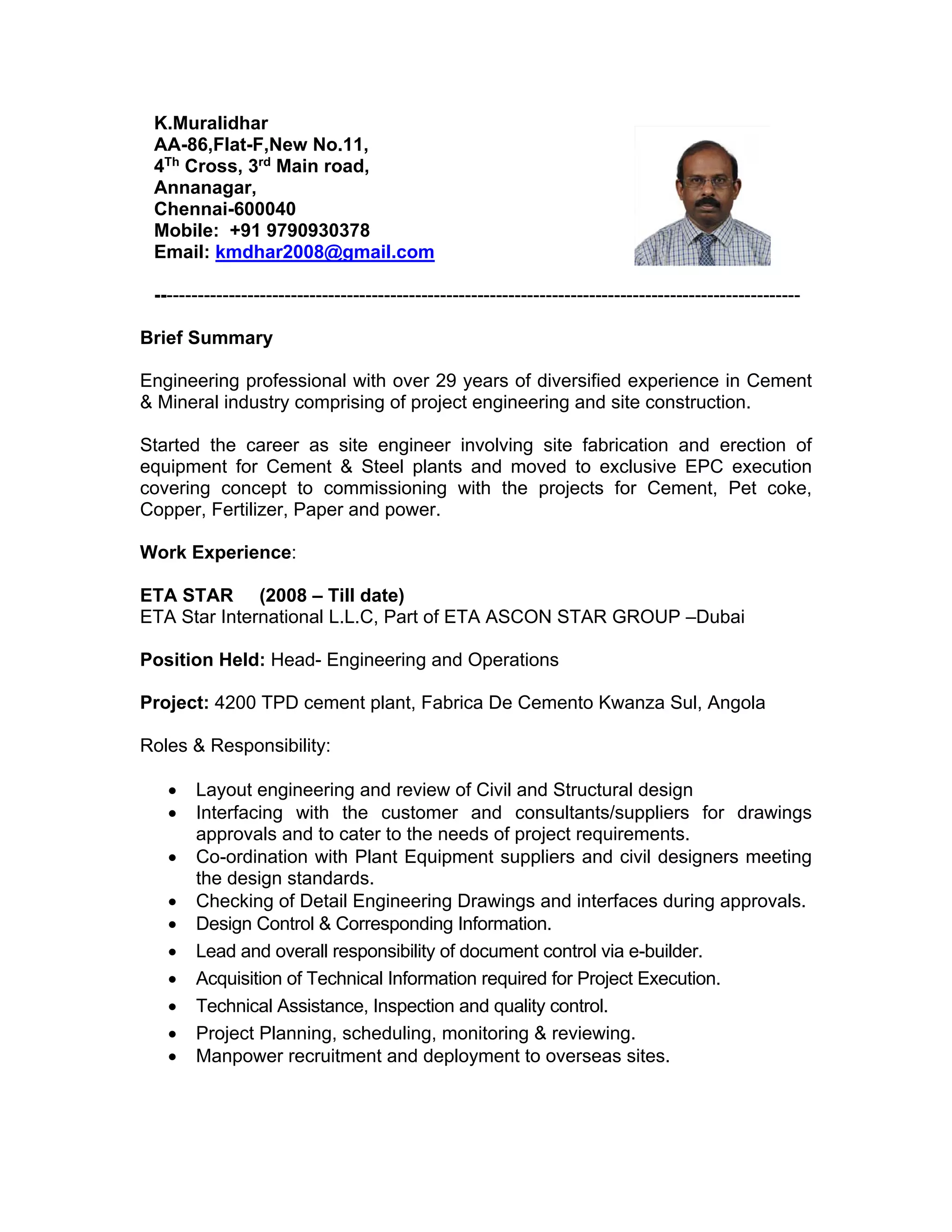 Murali-Resume | PDF