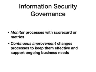CNIT 160: Ch 2a: Introduction to Information Security Governance | PPT