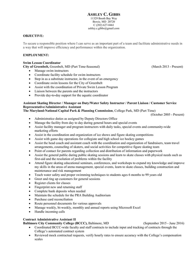 Ashley Gibbs - Resume | PDF