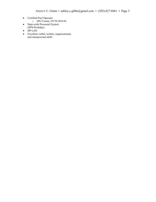 Ashley Gibbs - Resume | PDF
