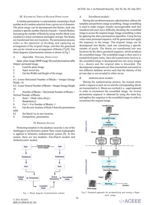 A Secured Approach to Visual Cryptographic Biometric Template | PDF | Programming Languages ...
