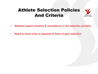 16[1].athlele selection | PDF