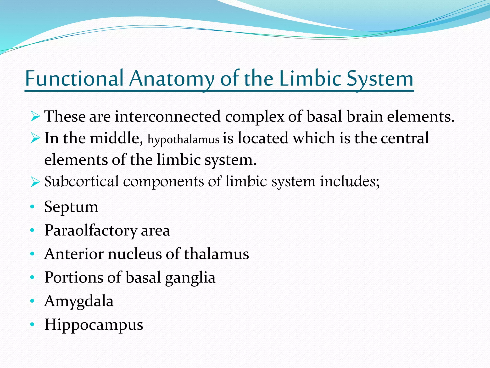Limbic System and It's parts | PPTX