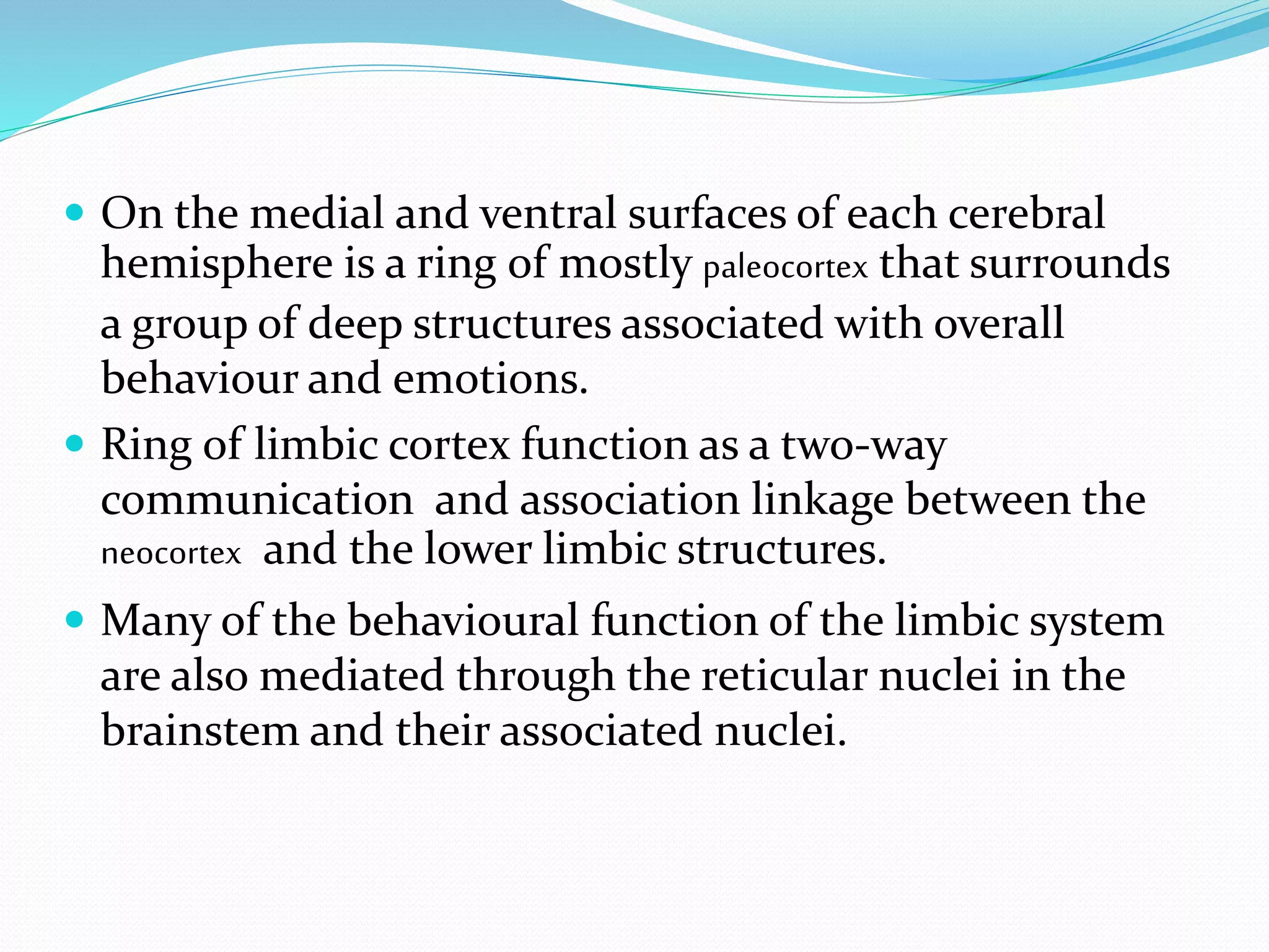 Limbic System and It's parts | PPT
