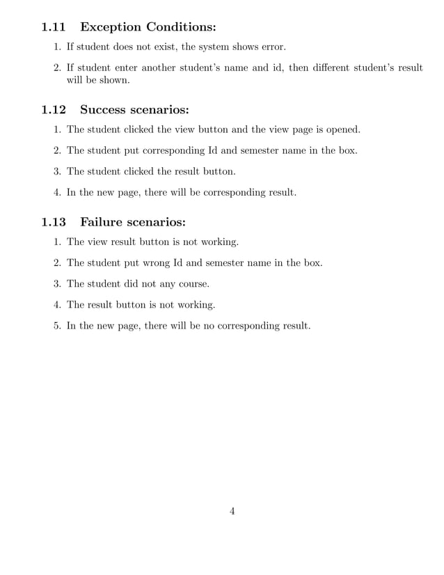 Use case of course registration system using LaTex | PDF