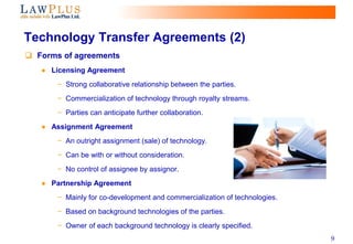 Technology Transfer and Cross Border Mergers in Thailand | PPT