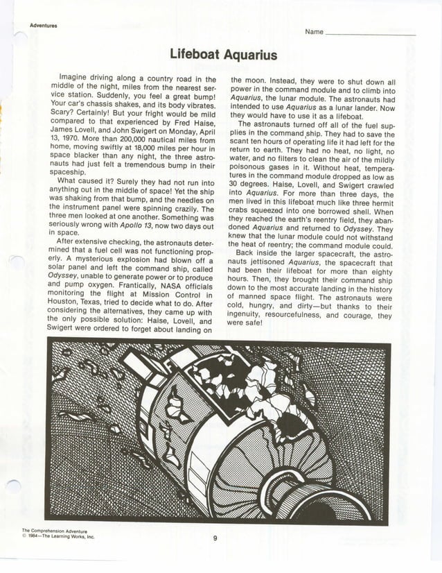 Lifeboat Aquarius Front | PDF