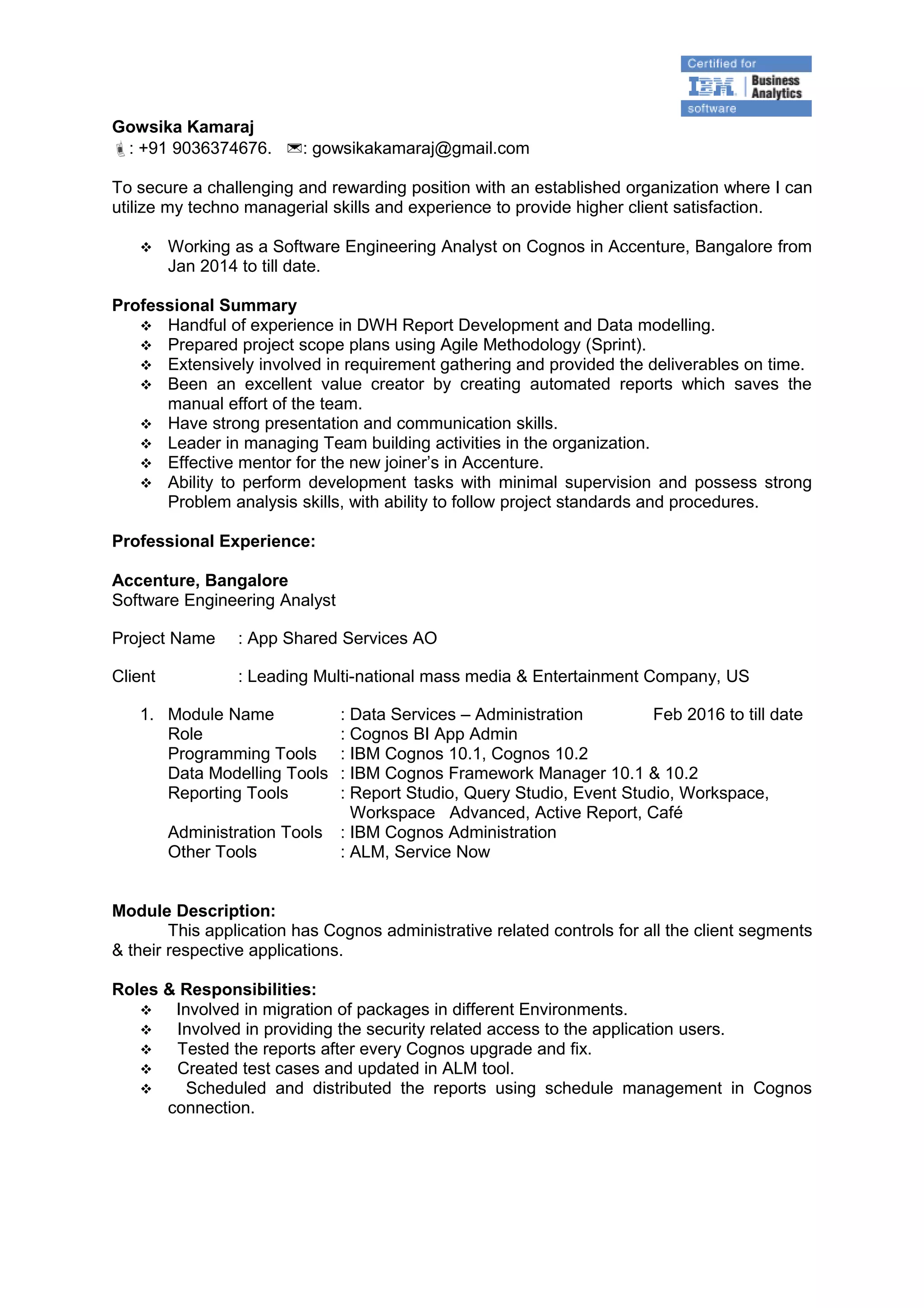 Gowsika_Cognos_Business_Intelligence | DOC