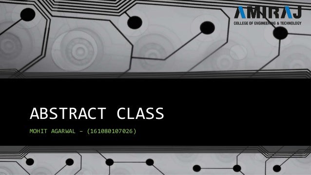 Abstract Class & Abstract Method in Core Java