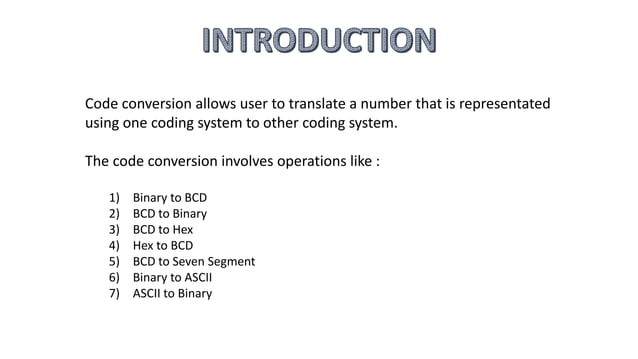Code Conversion in 8085 Microprocessor | PPTX | Programming Languages | Computing