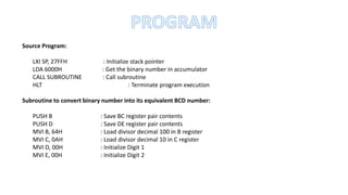 Code Conversion in 8085 Microprocessor | PPTX | Programming Languages | Computing