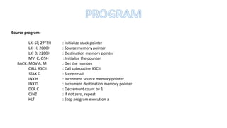 Code Conversion in 8085 Microprocessor | PPTX | Programming Languages | Computing