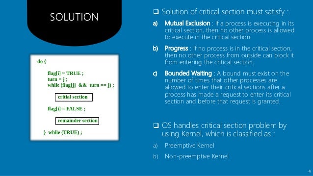 Critical Section in Operating System