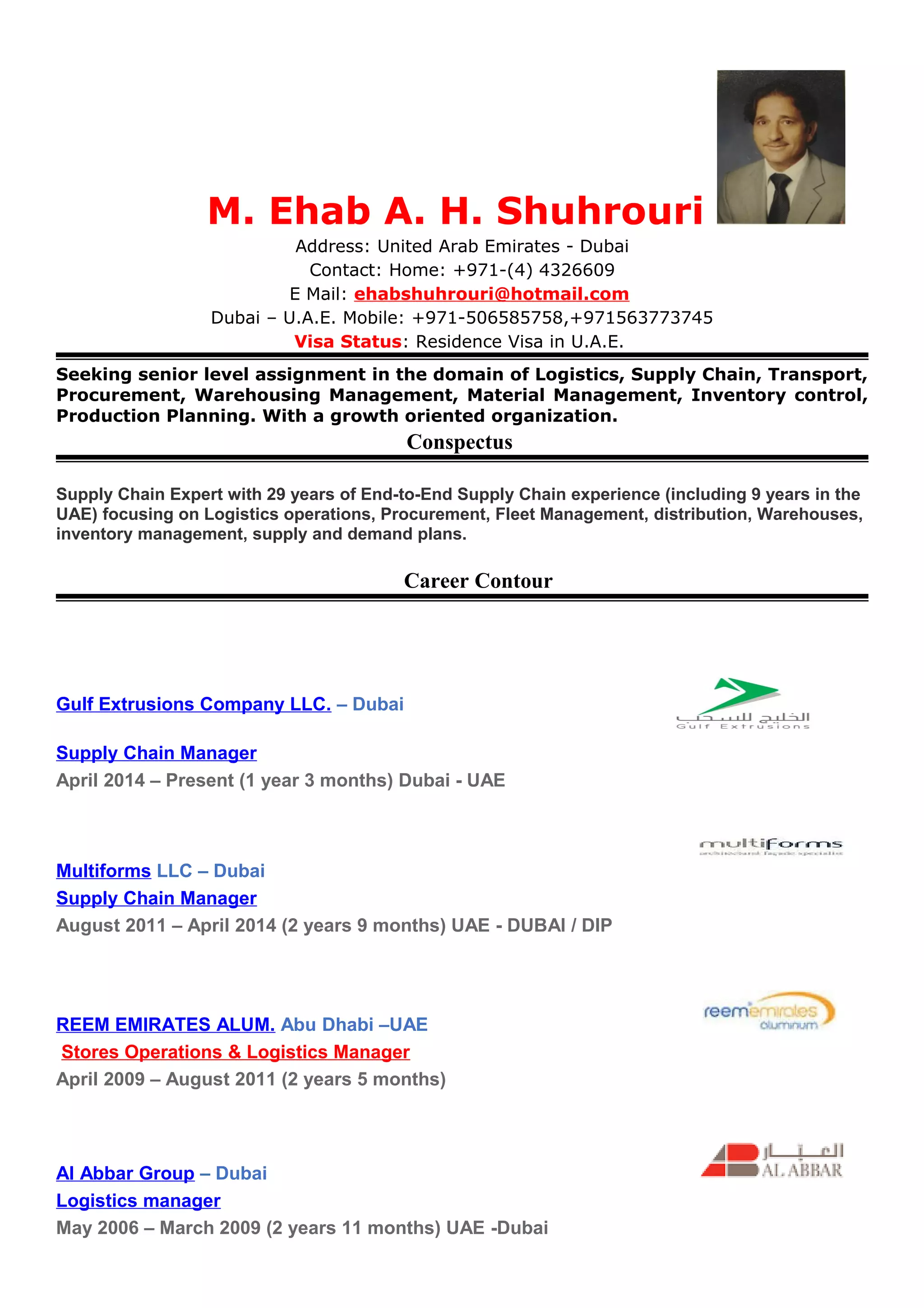 CV_ Ehab Shuhrouri | PDF