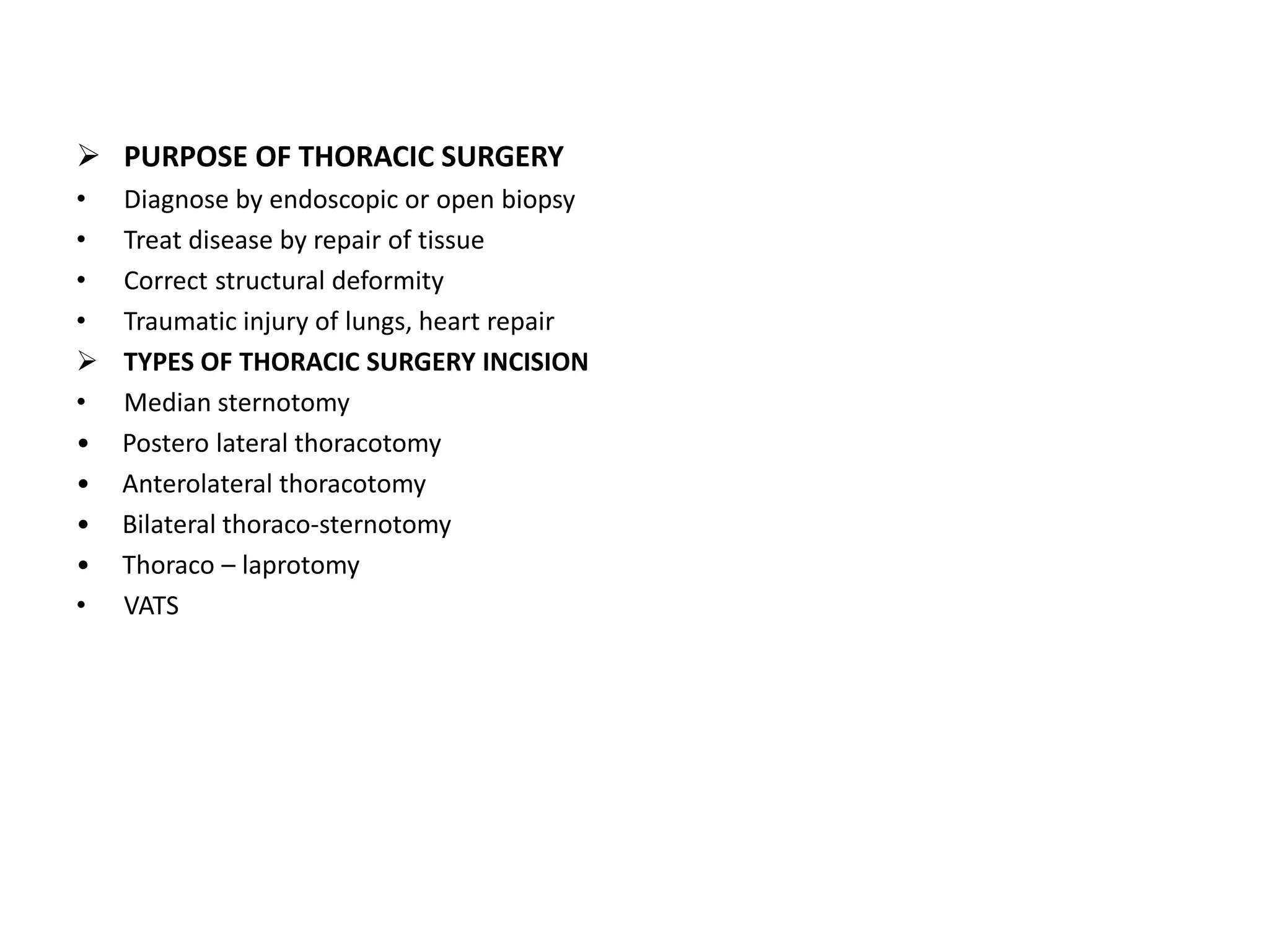 thoracic surgery | PPTX