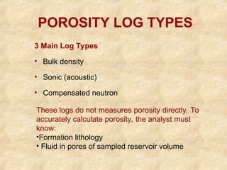 Maysam Janadeleh6030 POROSITY LOGS FIELD.ppt