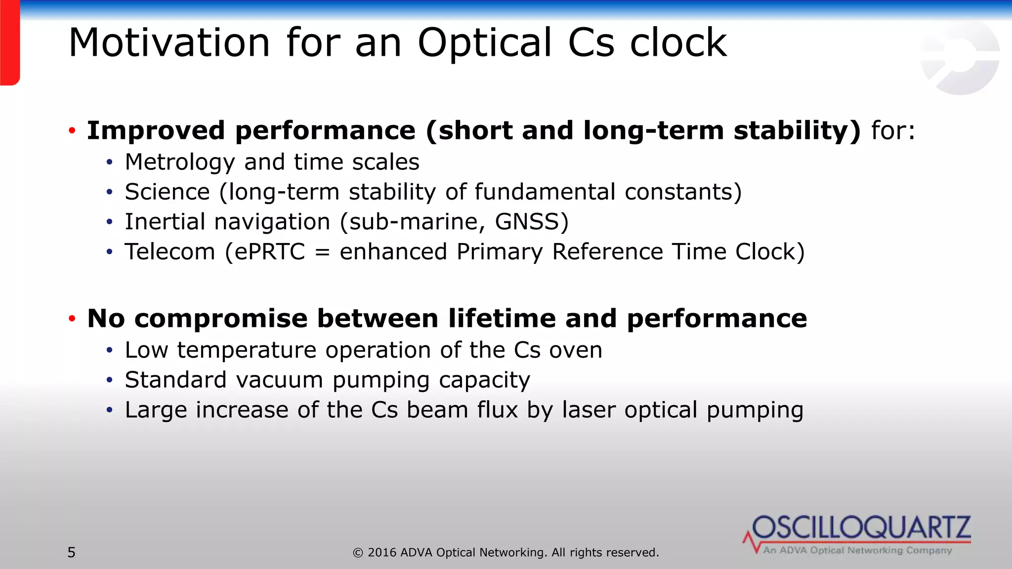 Performance Results of an Optically Pumped Cesium Beam Clock | PPTX