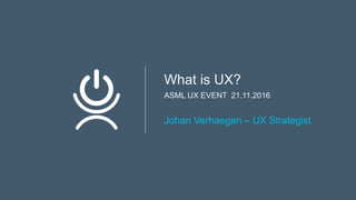 ASML UX Event | PPTX