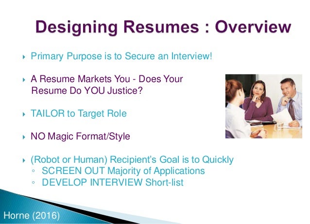 Resume Writing Seminar