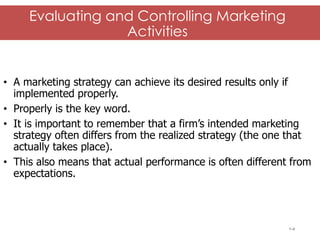 6.2. evaluating and controlling marketing activities | PPT